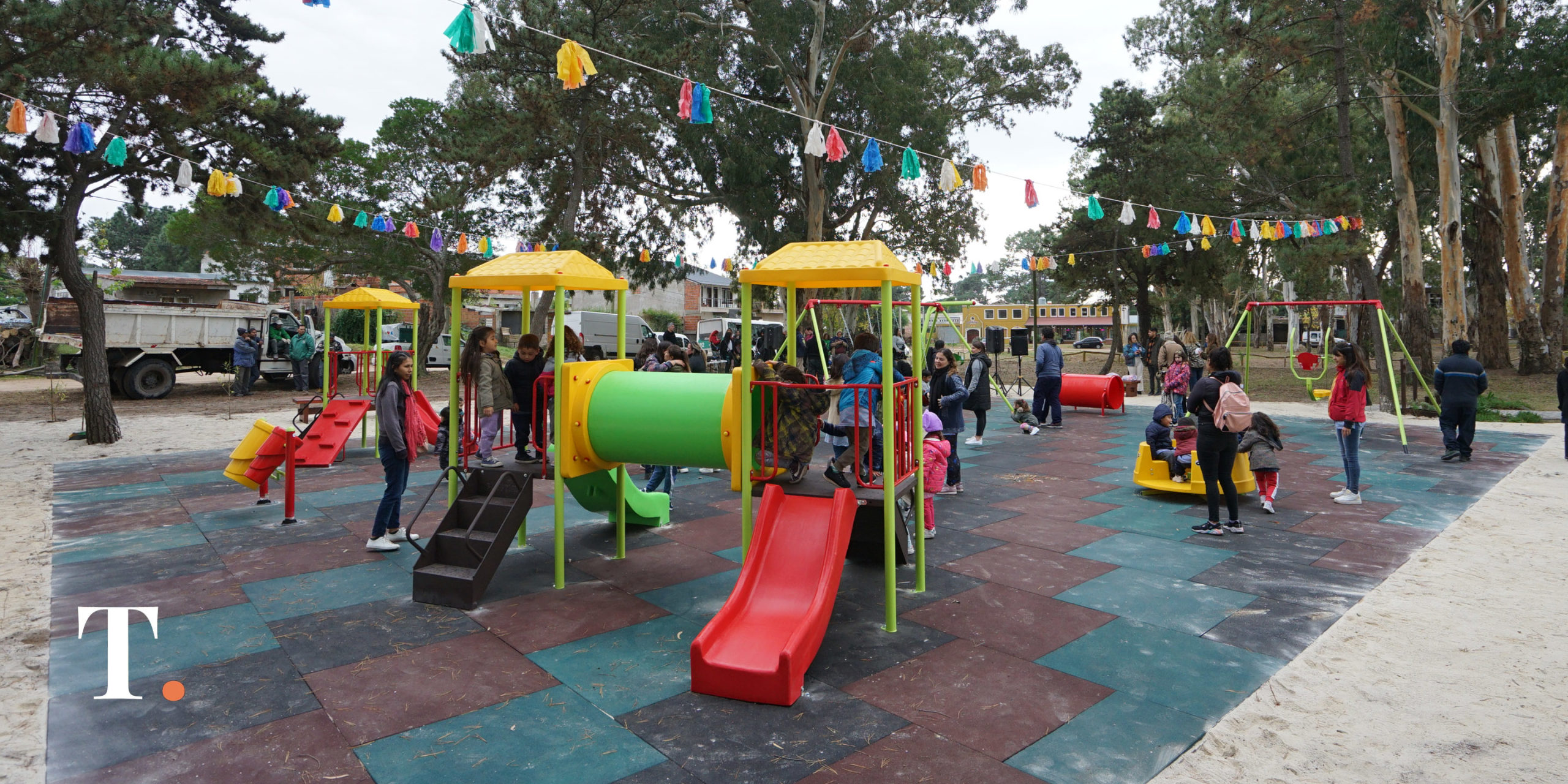 Así es la nueva plaza de Villa Gesell destinada a las primeras infancias